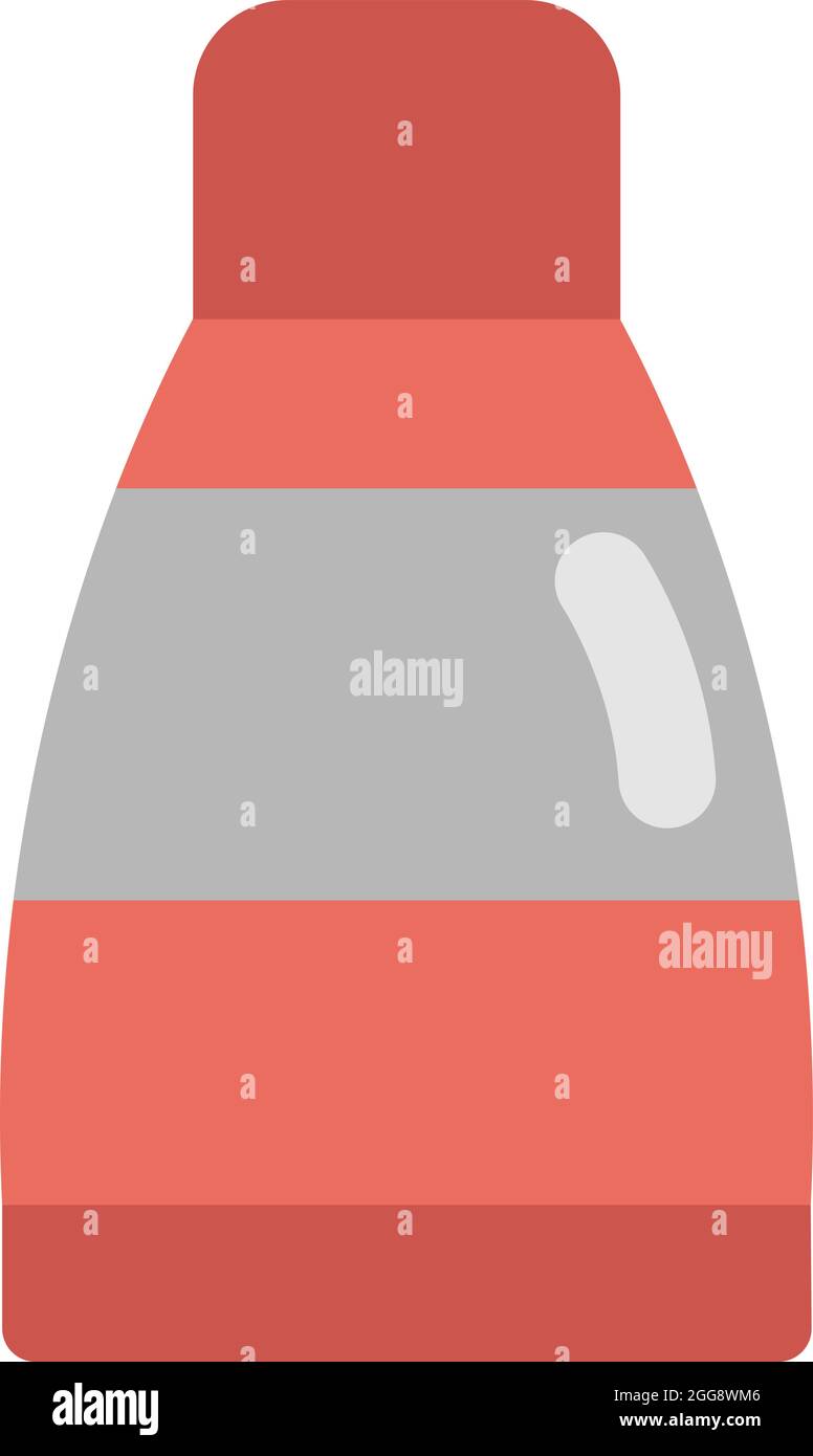 Red shampoo, illustration, vector, on a white background Stock Vector ...