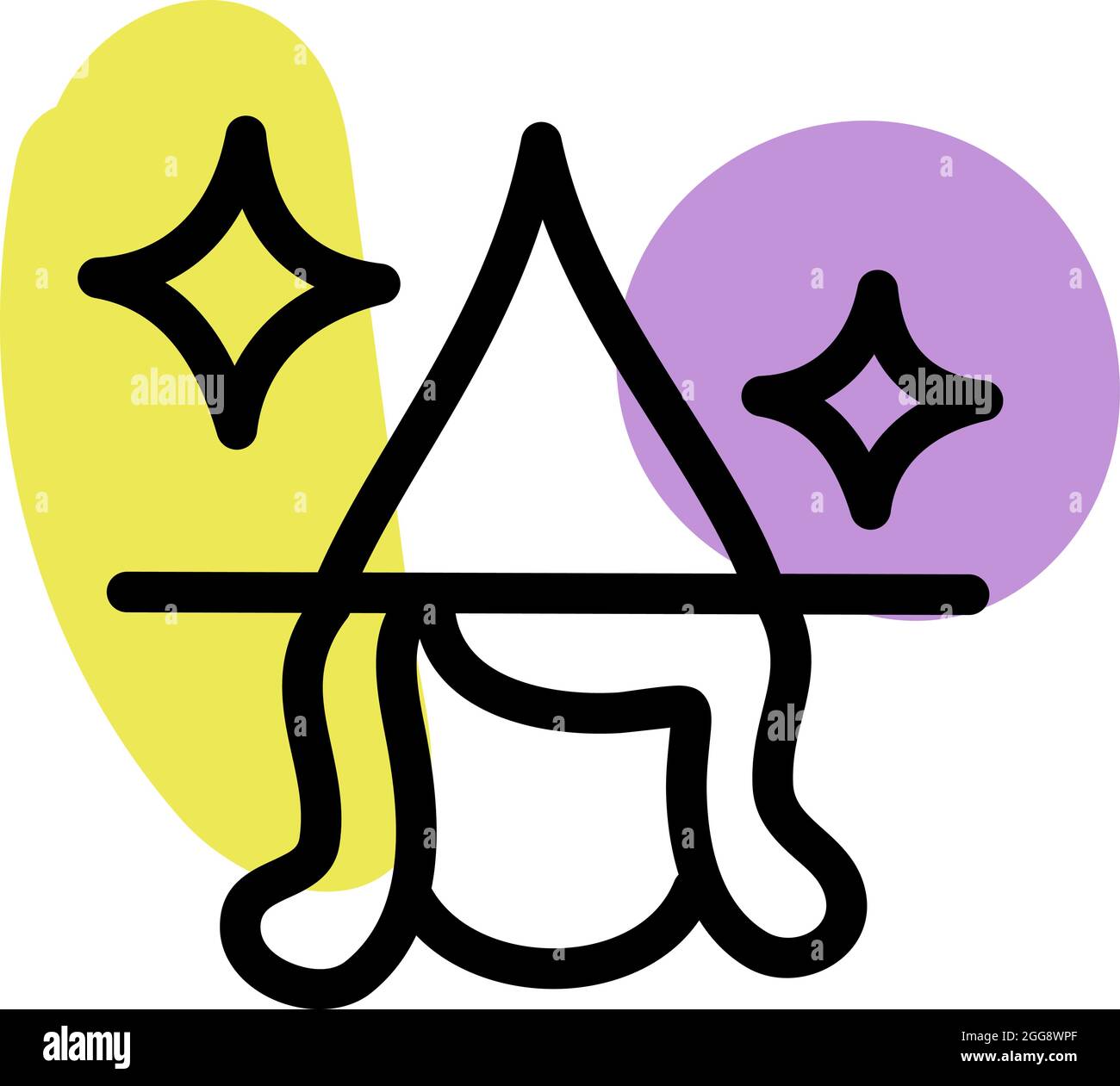 Magic woman, illustration, vector, on a white background Stock Vector ...