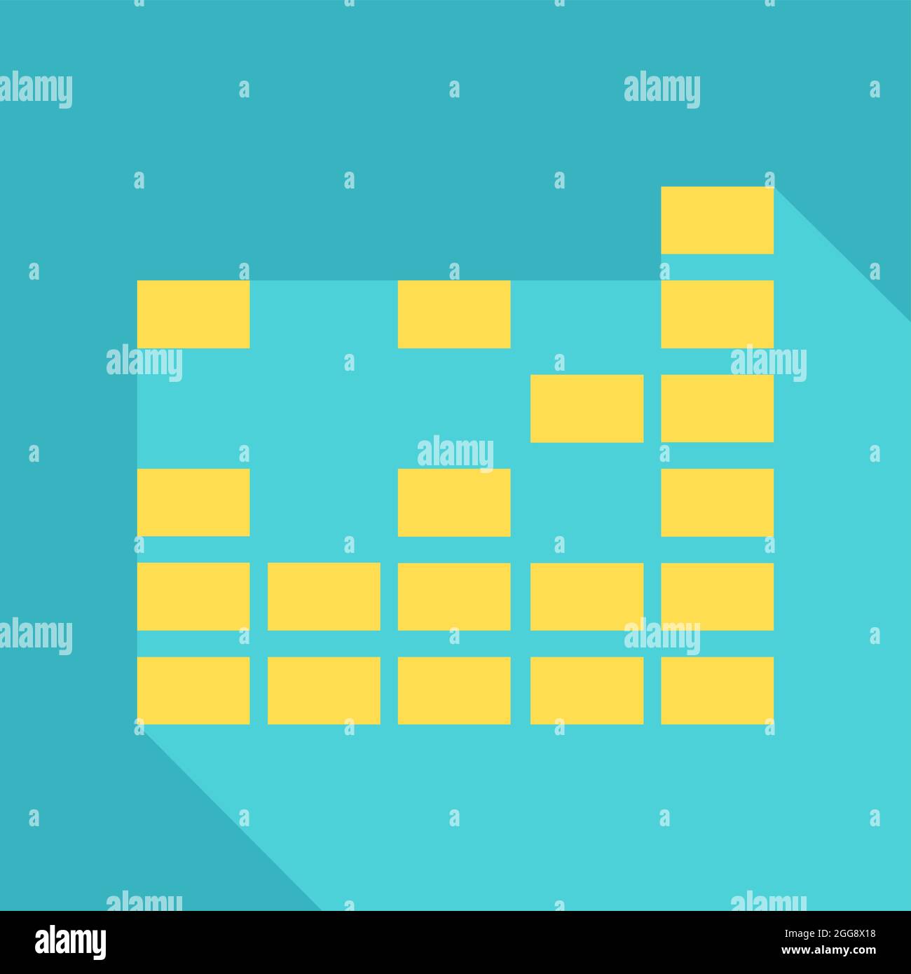 Equalizer frequency vector white Cut Out Stock Images & Pictures - Alamy