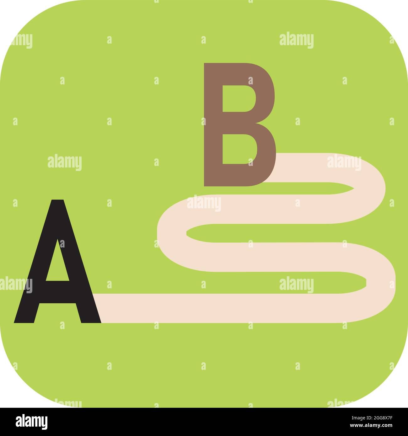 Direction navigation marker, illustration, vector, on a white ...