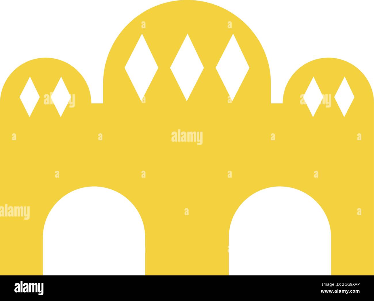 Turkish monument, illustration, vector, on a white background Stock ...