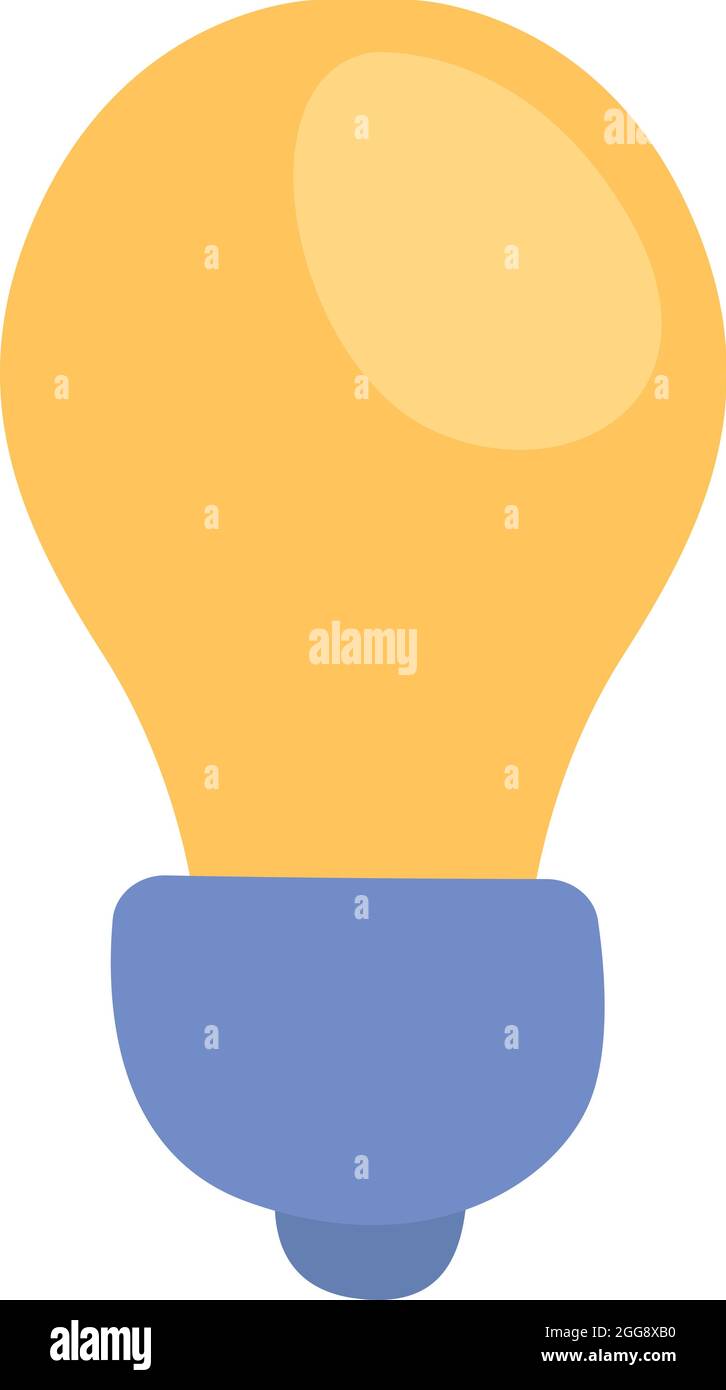 Lighting bulb, illustration, vector, on a white background Stock Vector ...