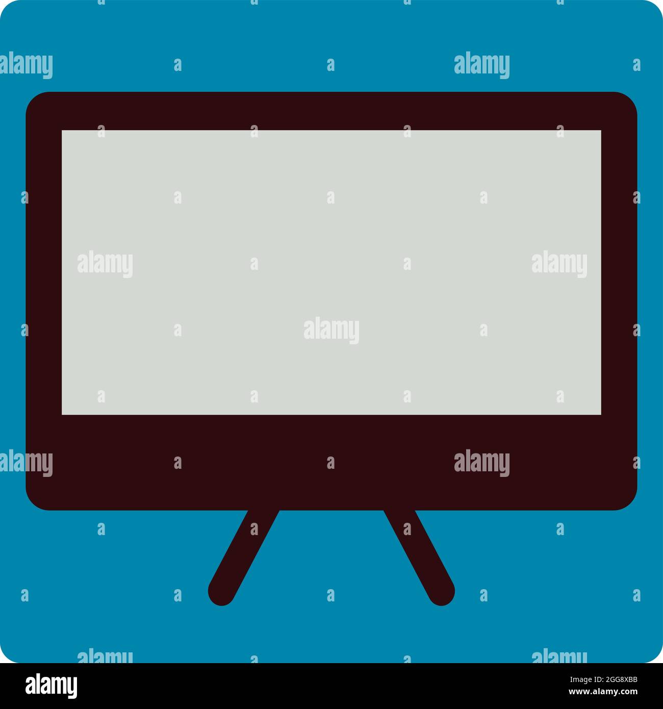 New big tv, illustration, vector, on a white background Stock Vector ...