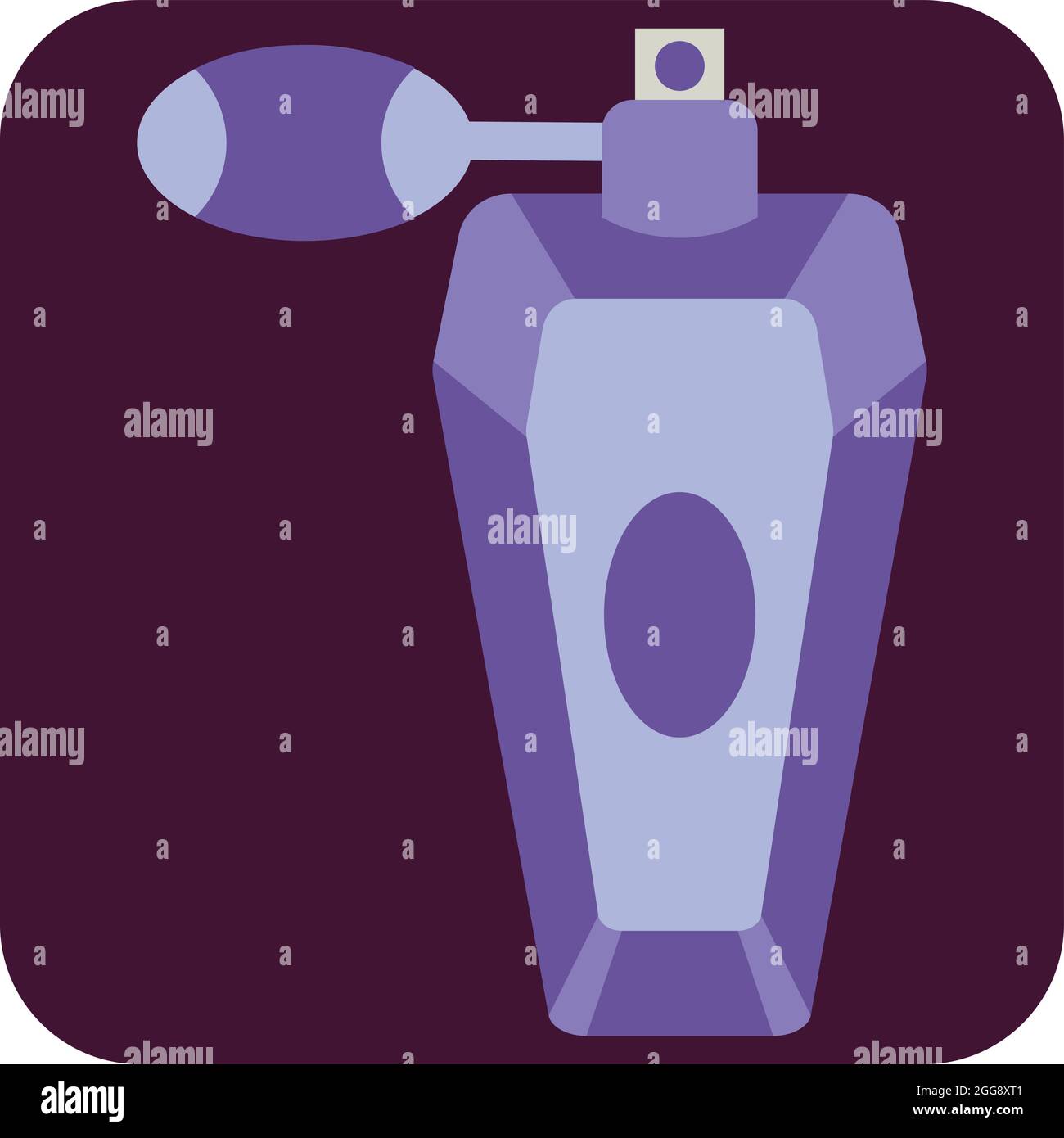 Perfume with pump, illustration, vector, on a white background Stock ...