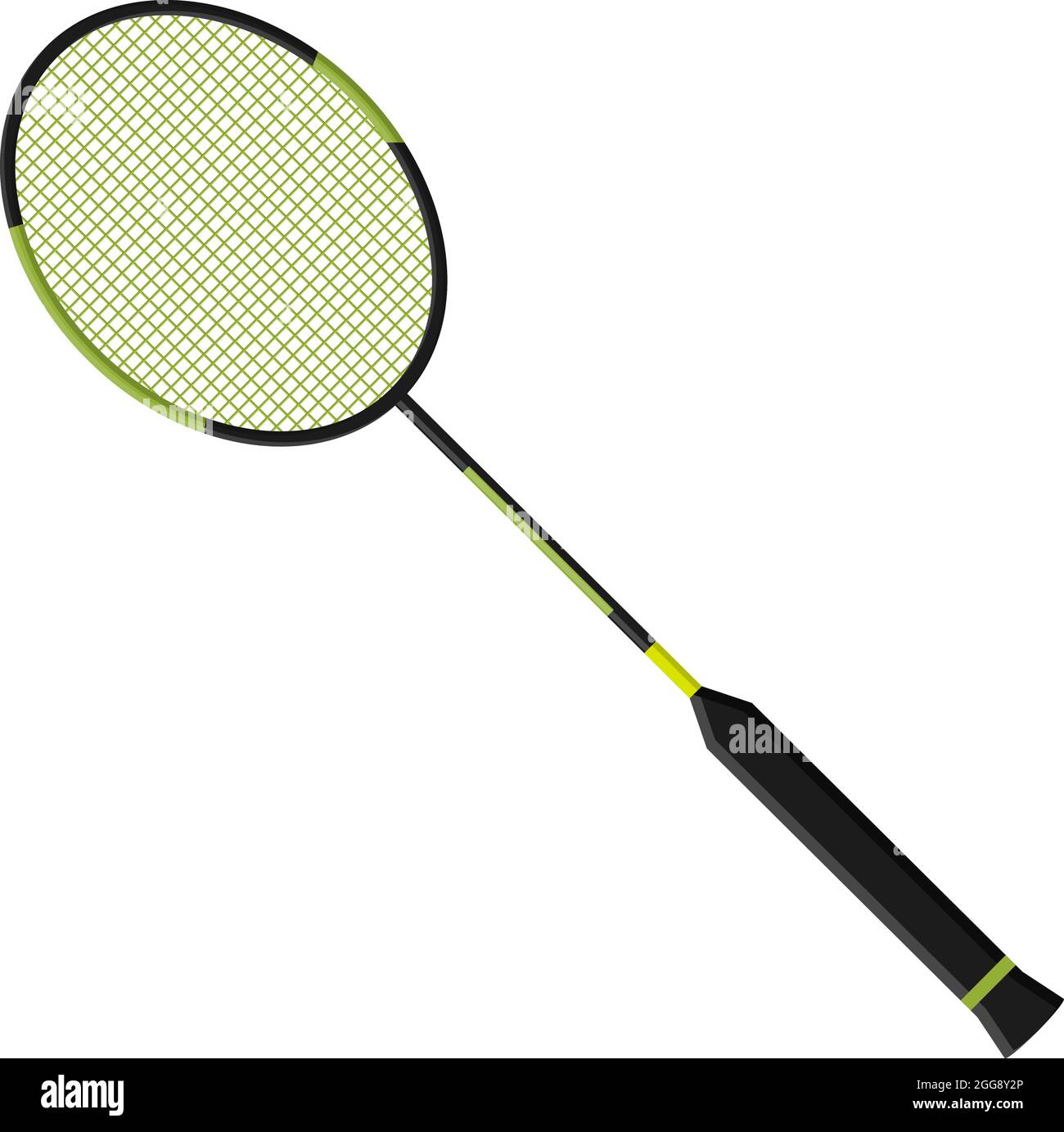 Tennis racket, illustration, vector on white background Stock Vector ...