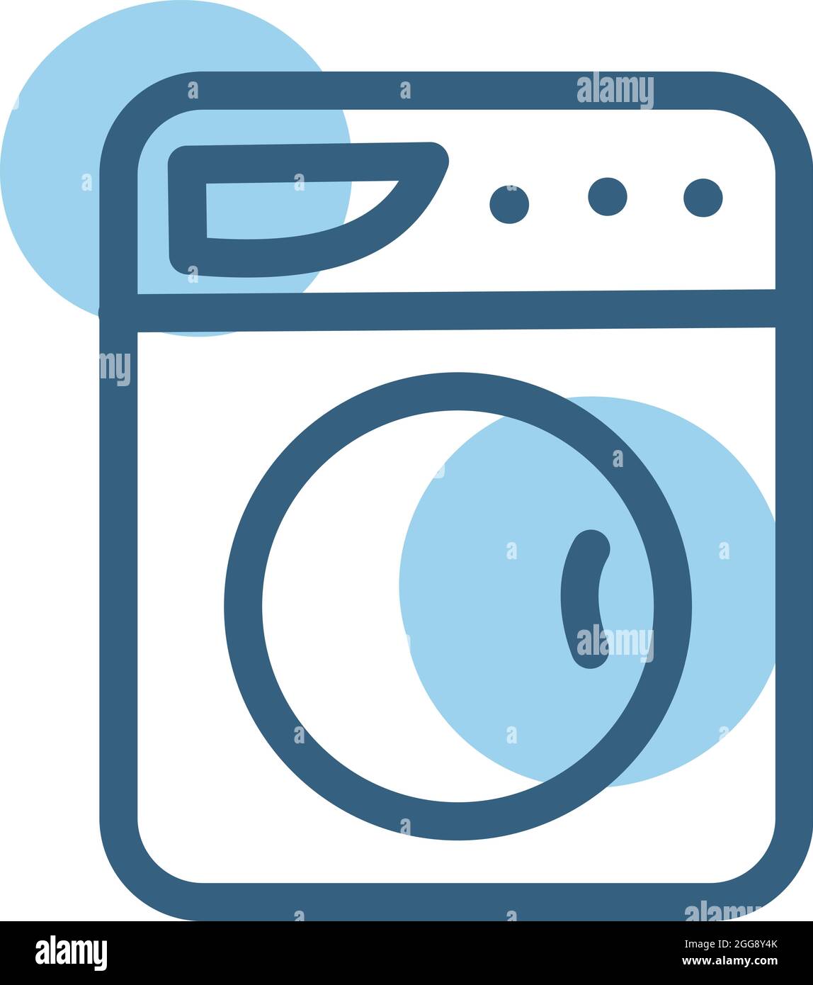 Washing machine, illustration, vector, on a white background Stock ...