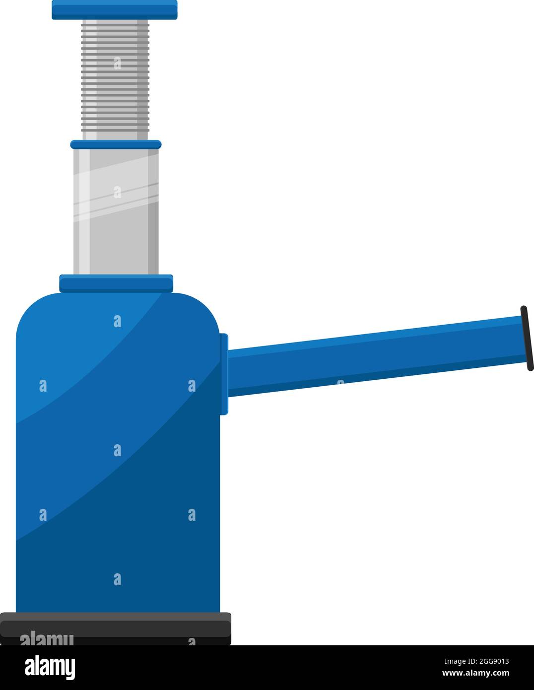 Car lifter, illustration, vector on white background Stock Vector Image ...