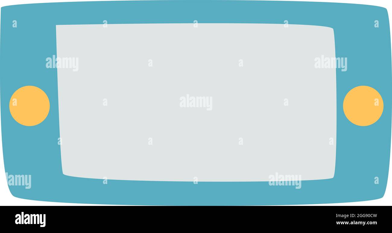 Gamepad on blue background Stock Vector Images - Alamy