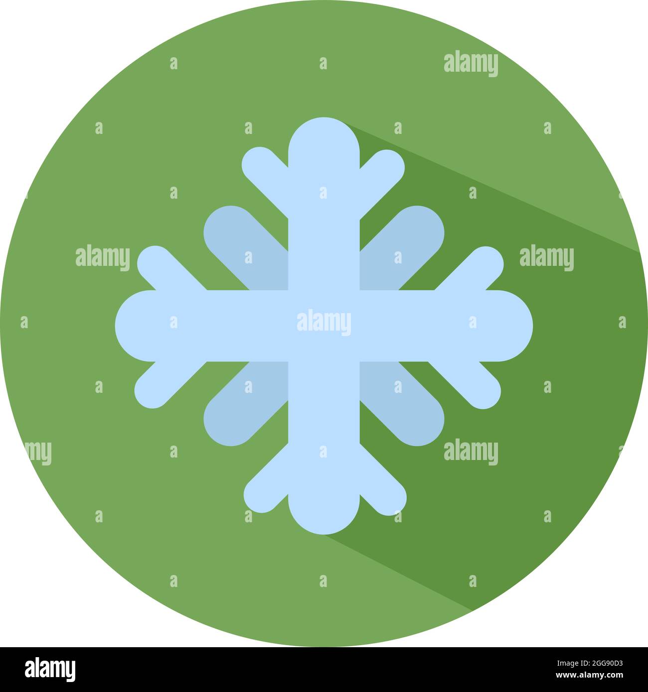Small white snowflake, illustration, vector, on a white background ...