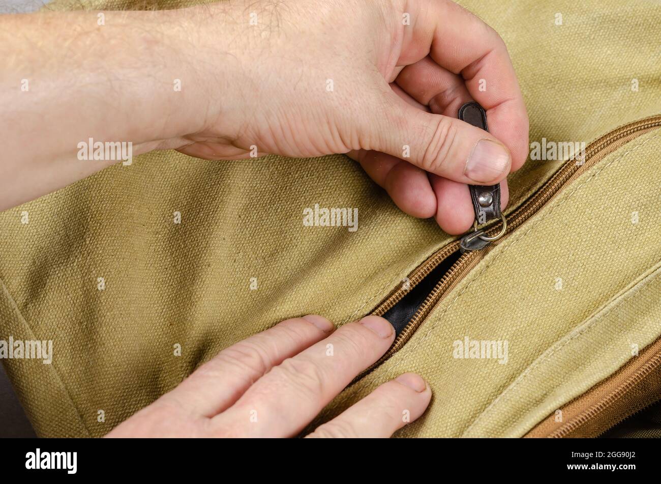 Fastening flap hi-res stock photography and images - Alamy
