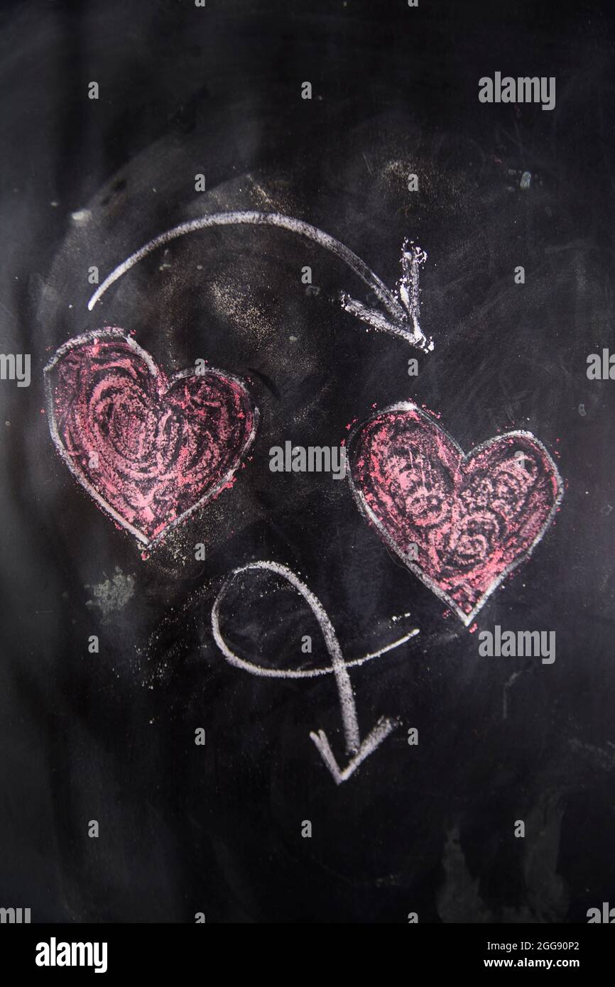 Graphical representation of icons representing the love relationship ...