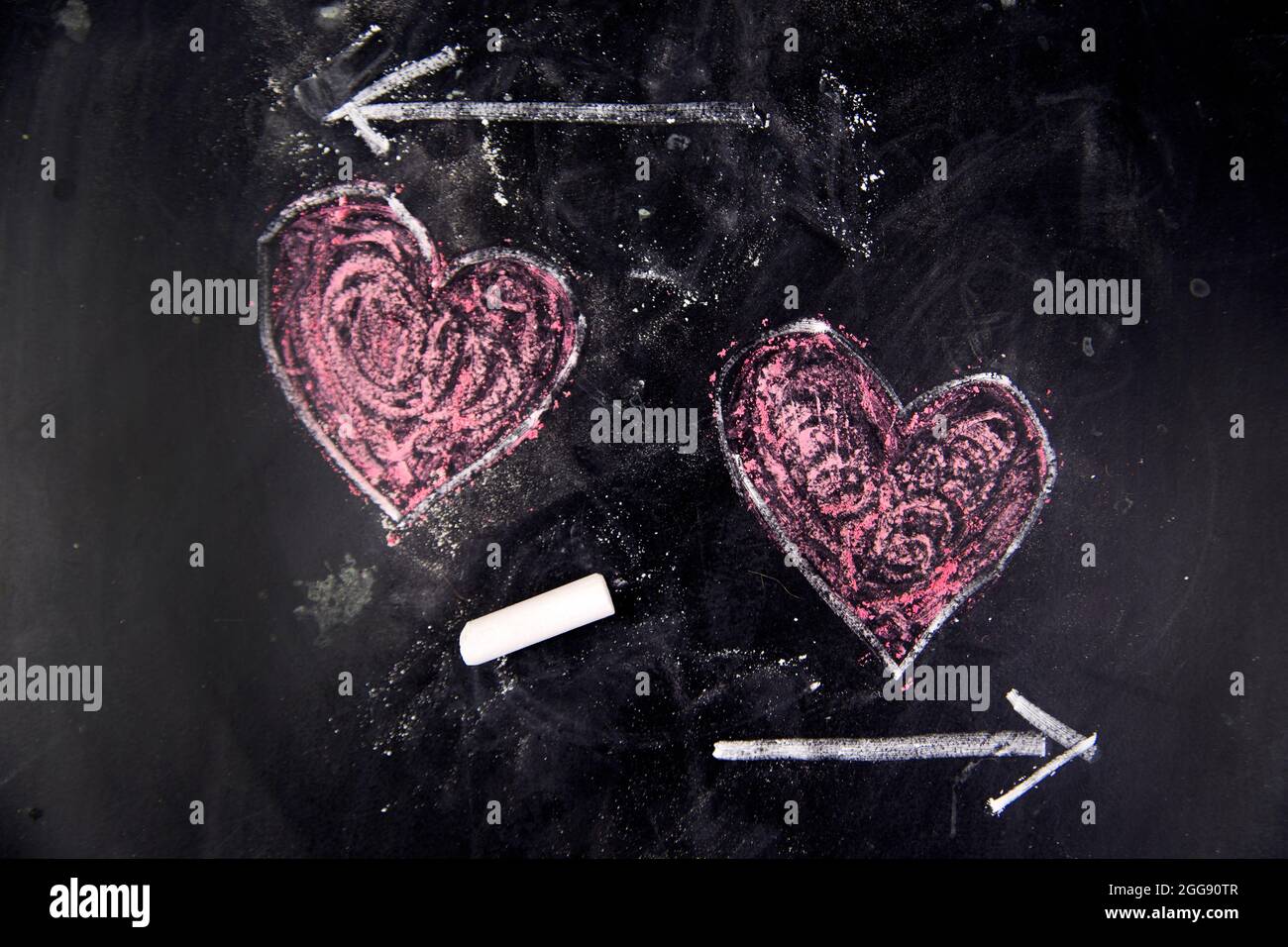 Graphical representation of icons representing the love relationship ...