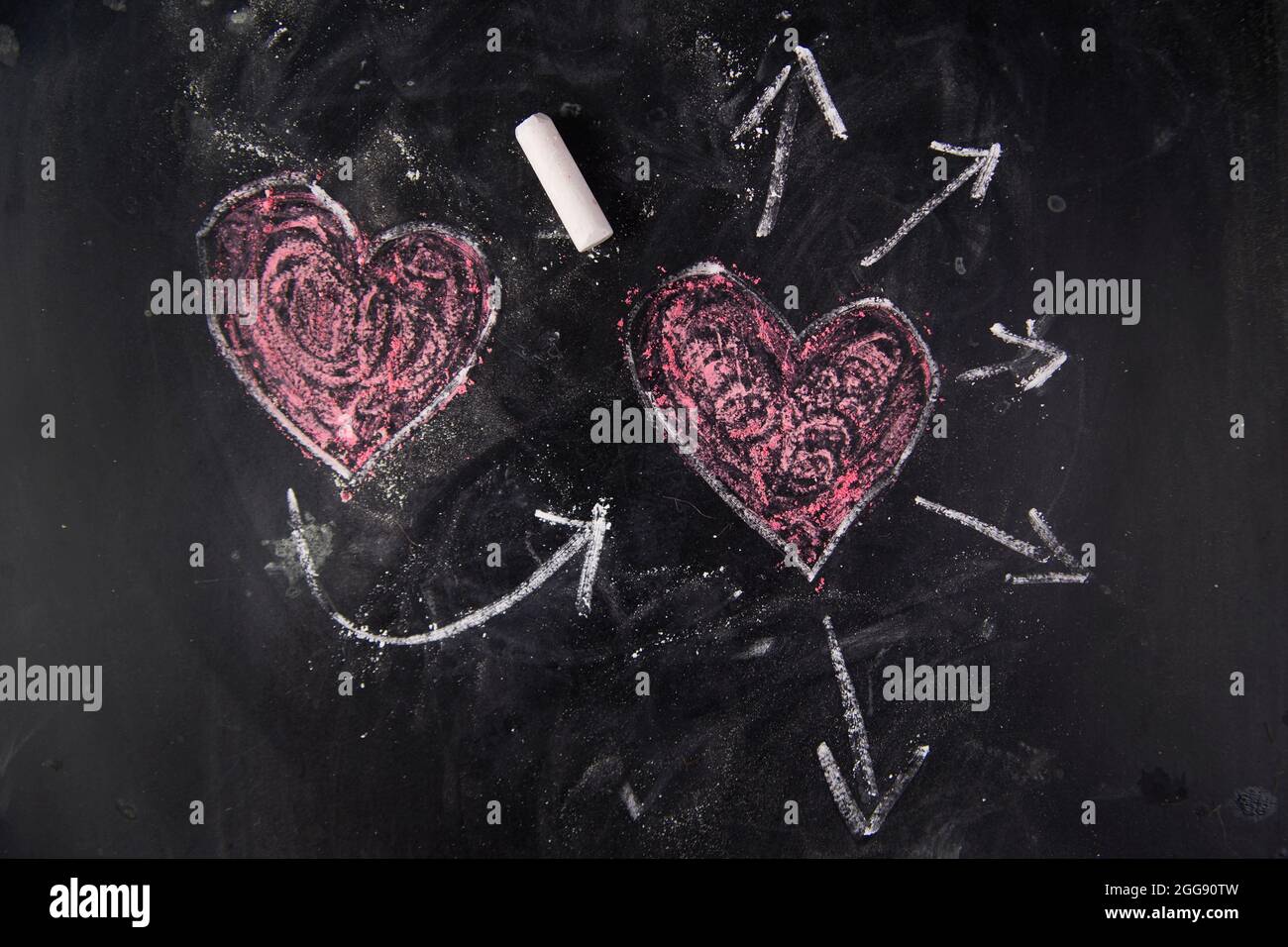 Graphical representation of icons representing the love relationship ...