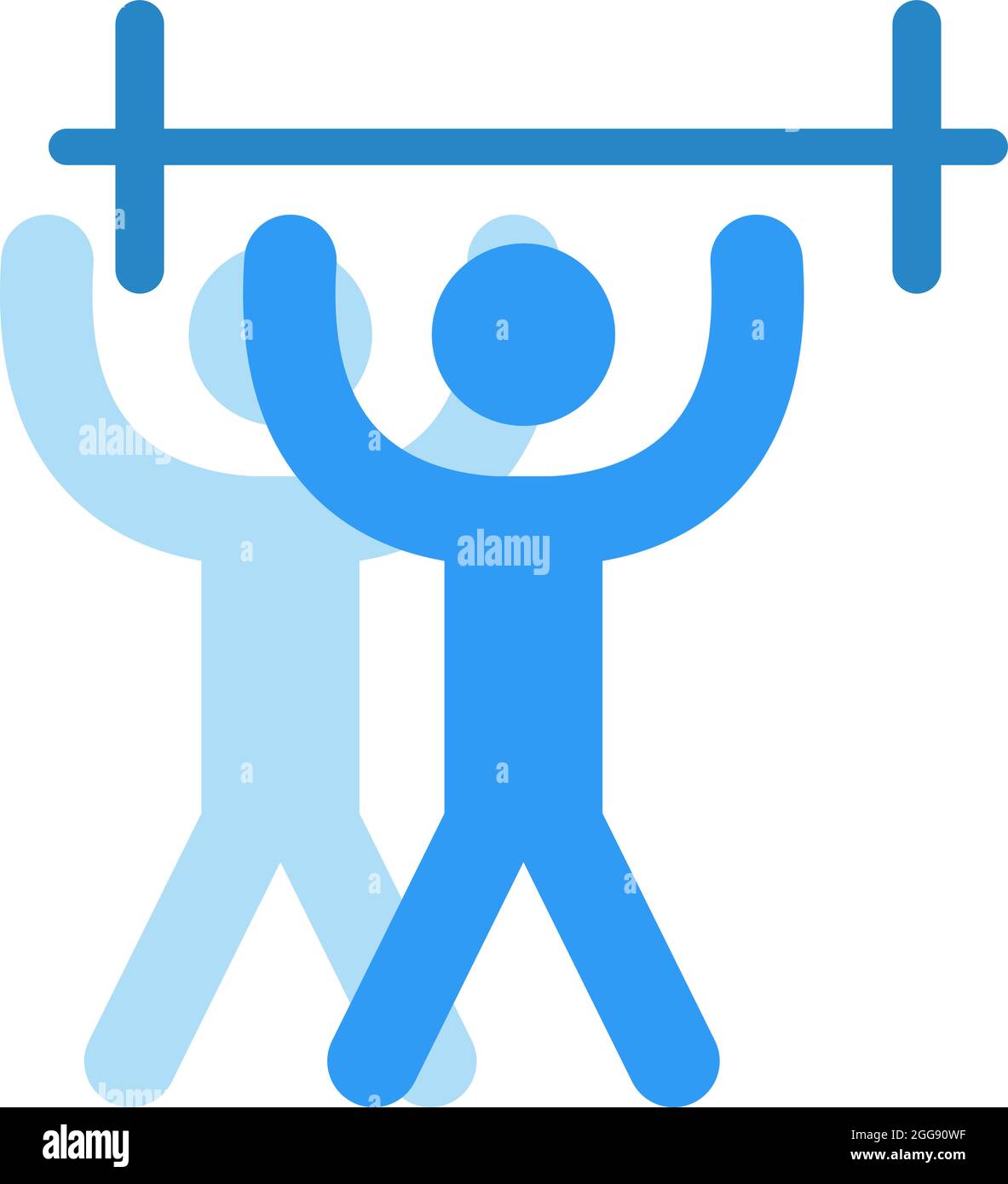 Powerlifting sport, illustration, vector, on a white background Stock ...