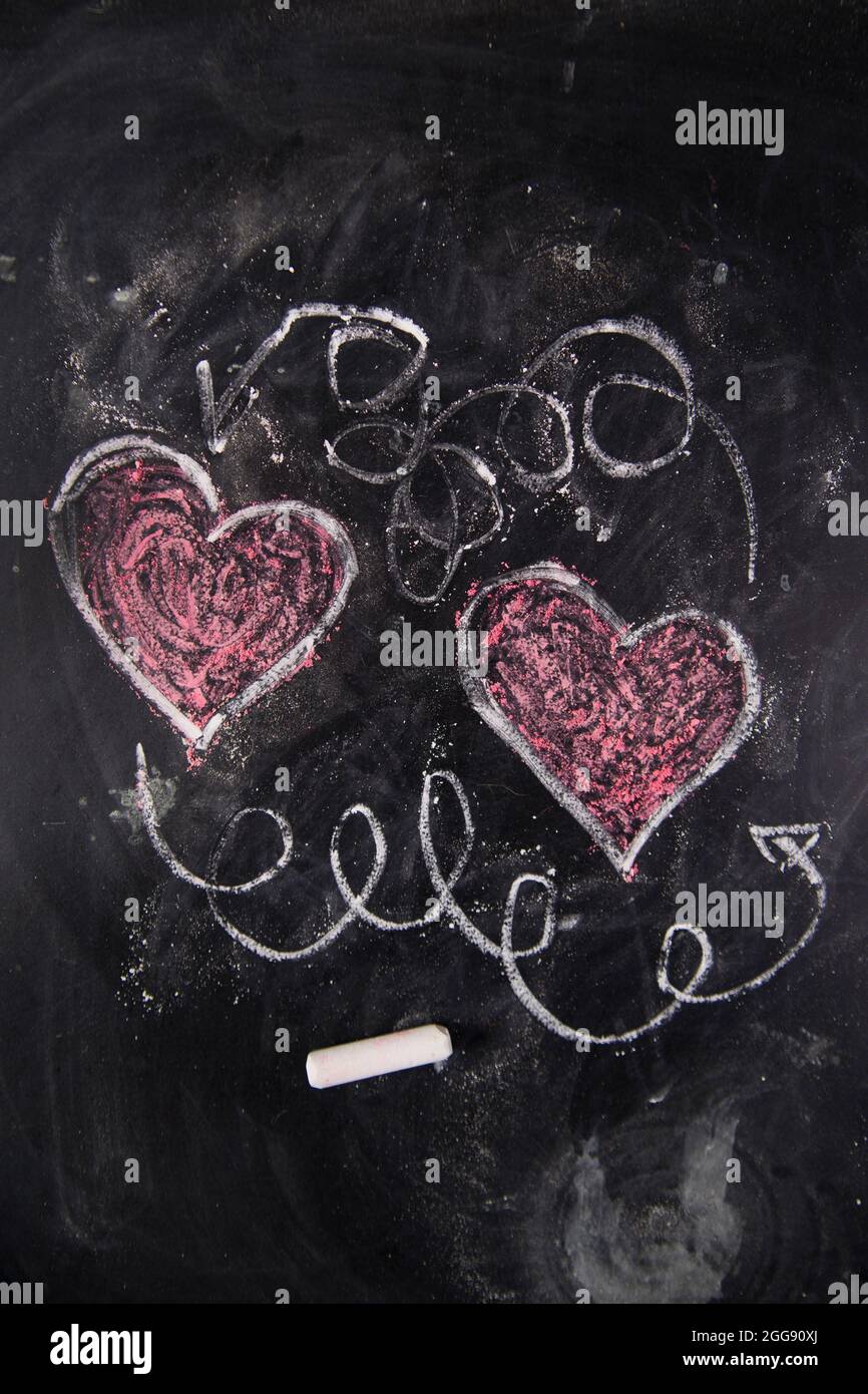 Graphical representation of icons representing the love relationship ...