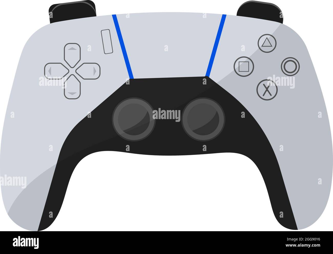 Gaming controller, illustration, vector on white background Stock ...