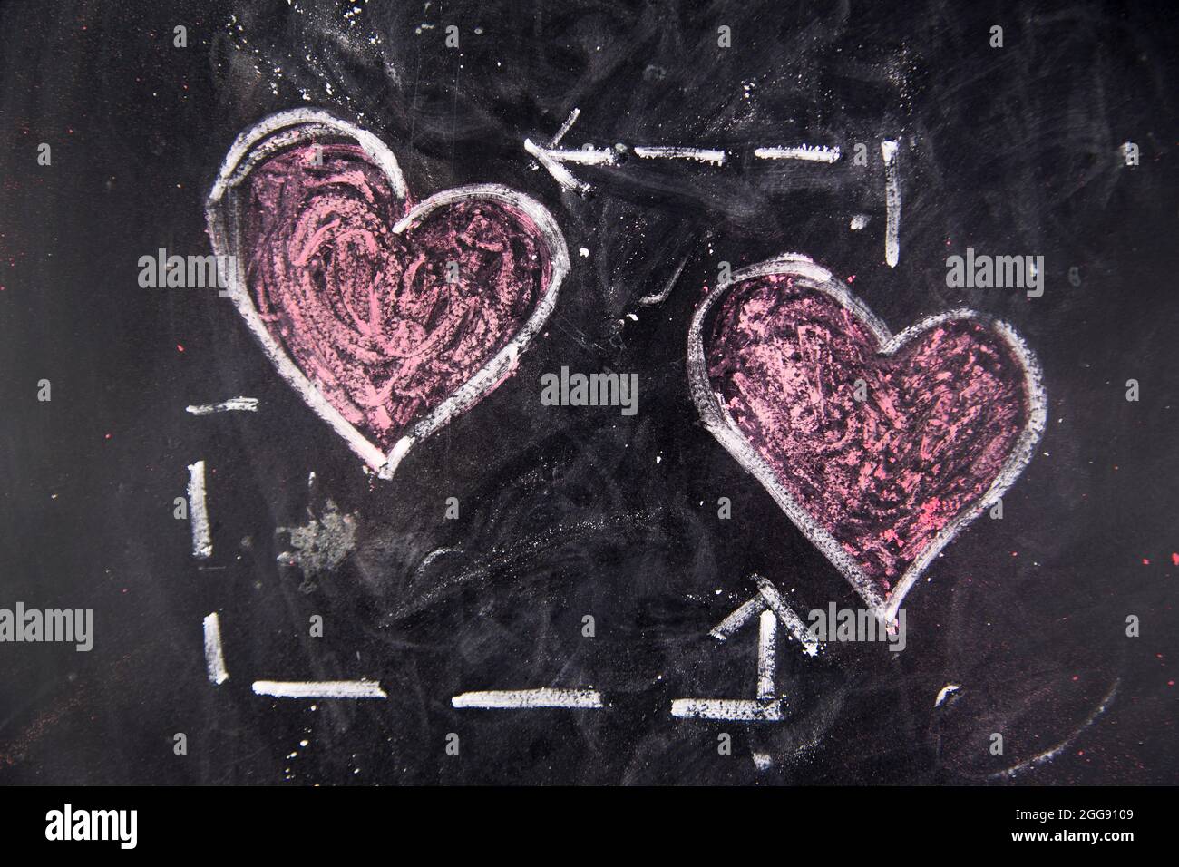 Graphical representation of icons representing the love relationship ...
