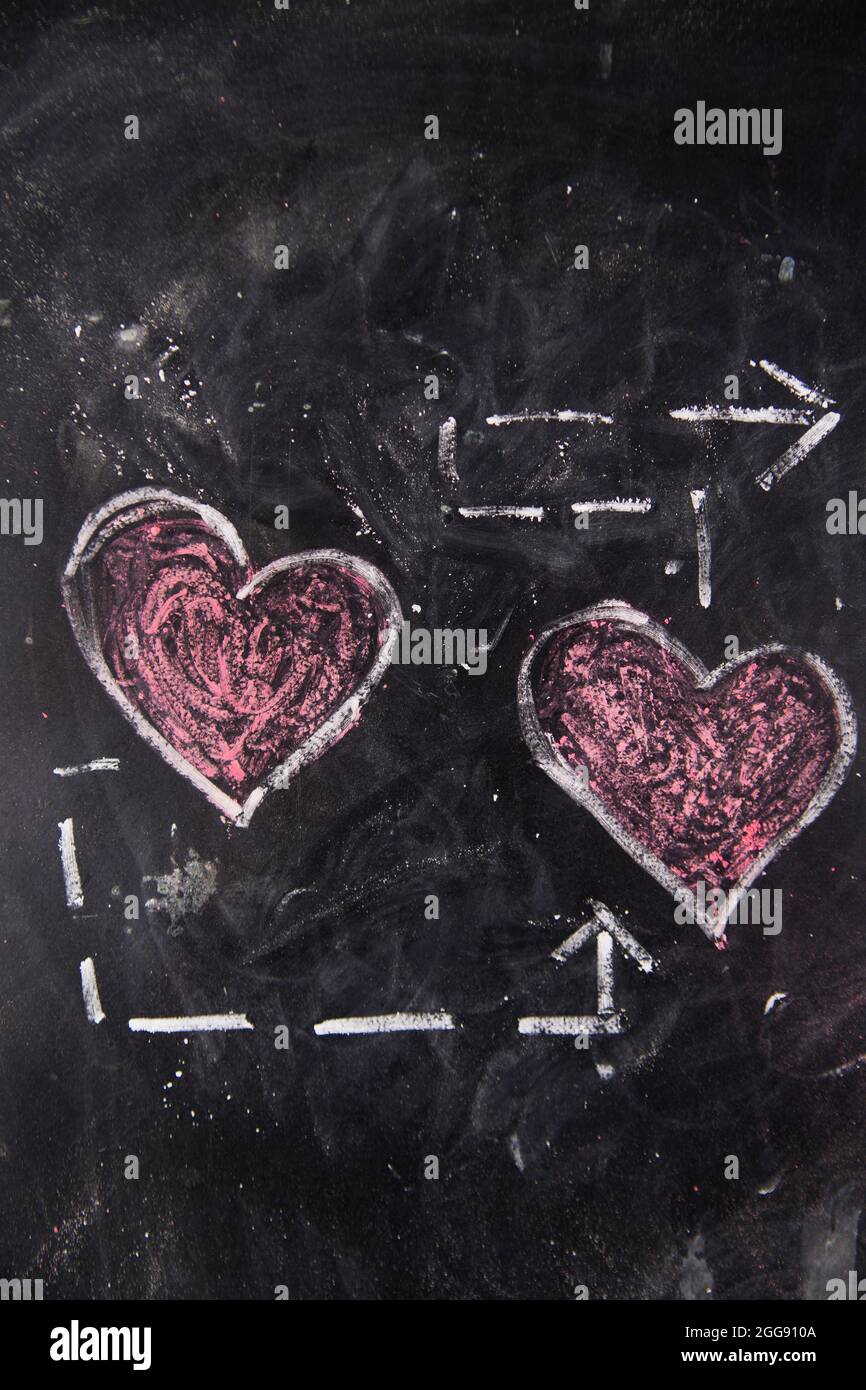 Graphical representation of icons representing the love relationship ...