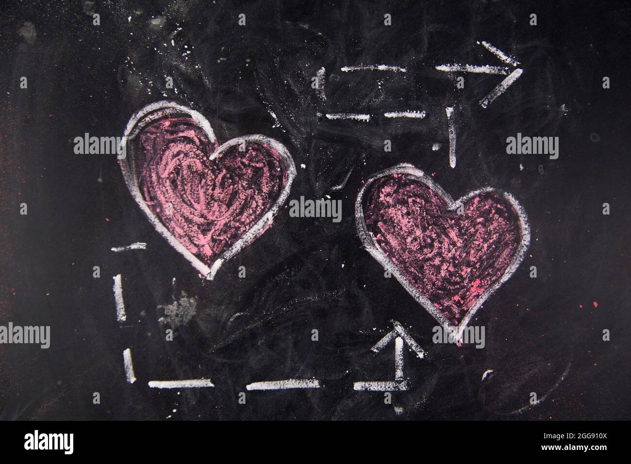 Graphical representation of icons representing the love relationship ...