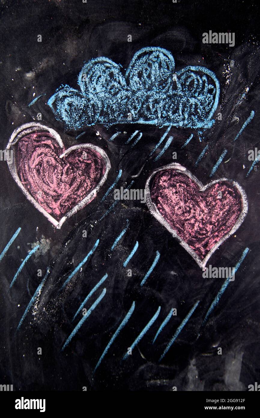 Graphical representation of icons representing the love relationship ...