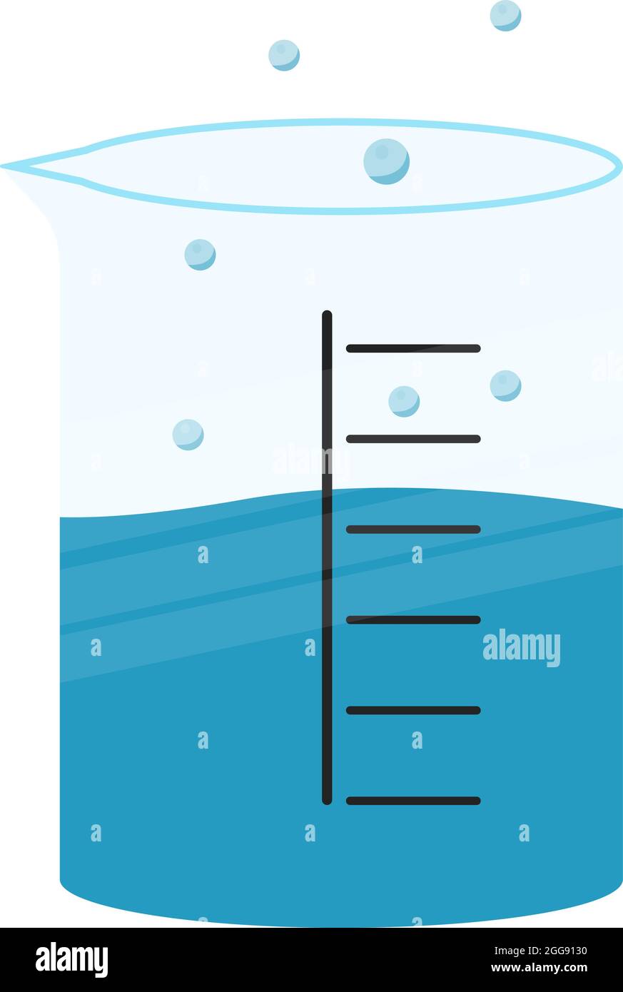 Liquid measurer, illustration, vector on white background Stock Vector ...