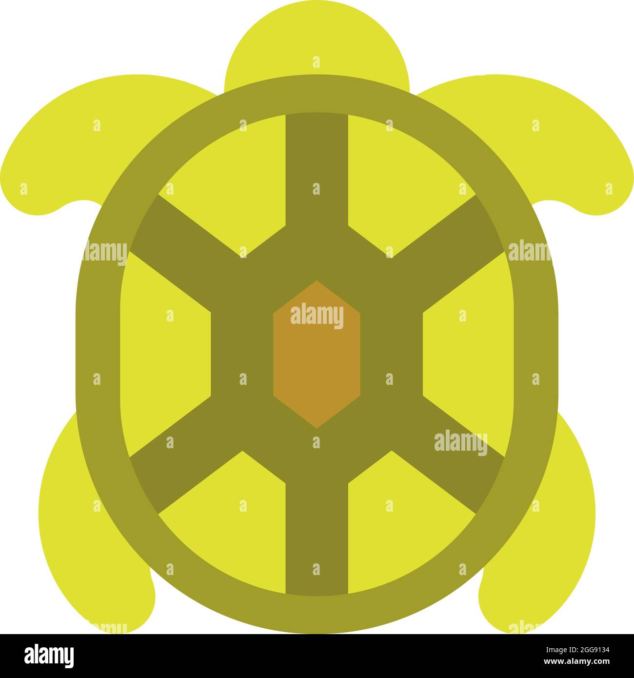 Yellow shell on blue Stock Vector Images - Alamy