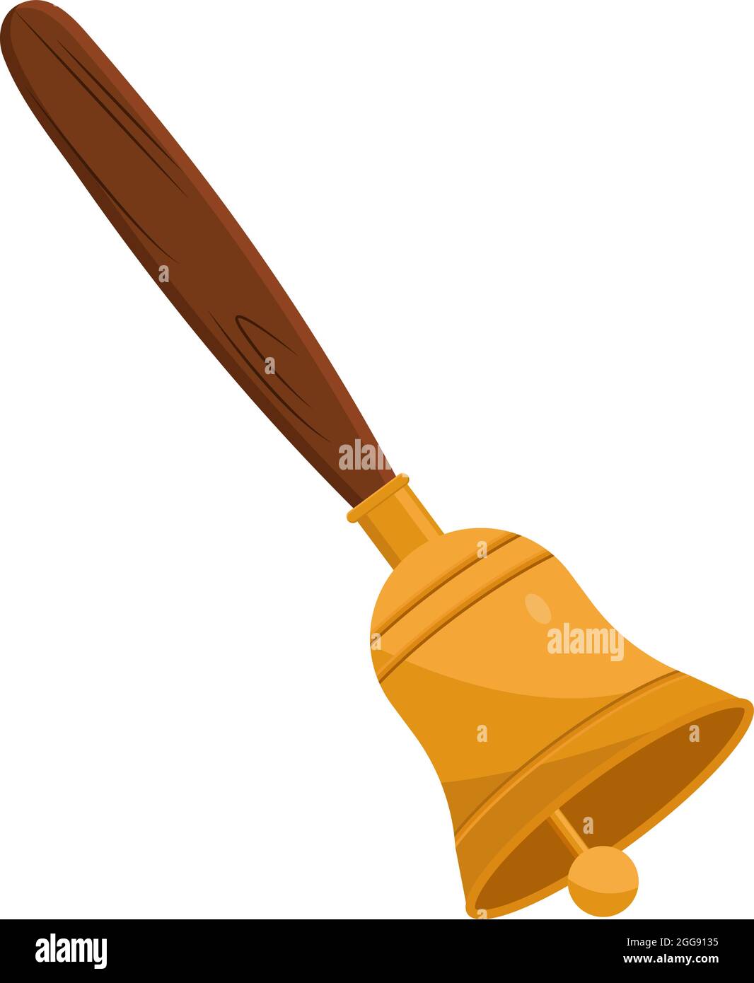 Hand bell illustration hi-res stock photography and images - Alamy