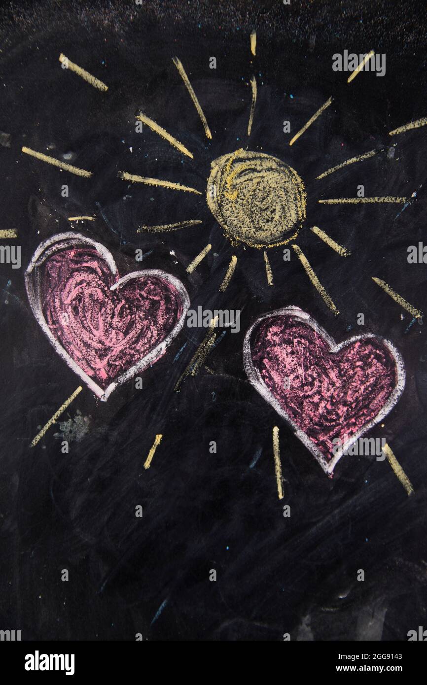 Graphical representation of icons representing the love relationship ...