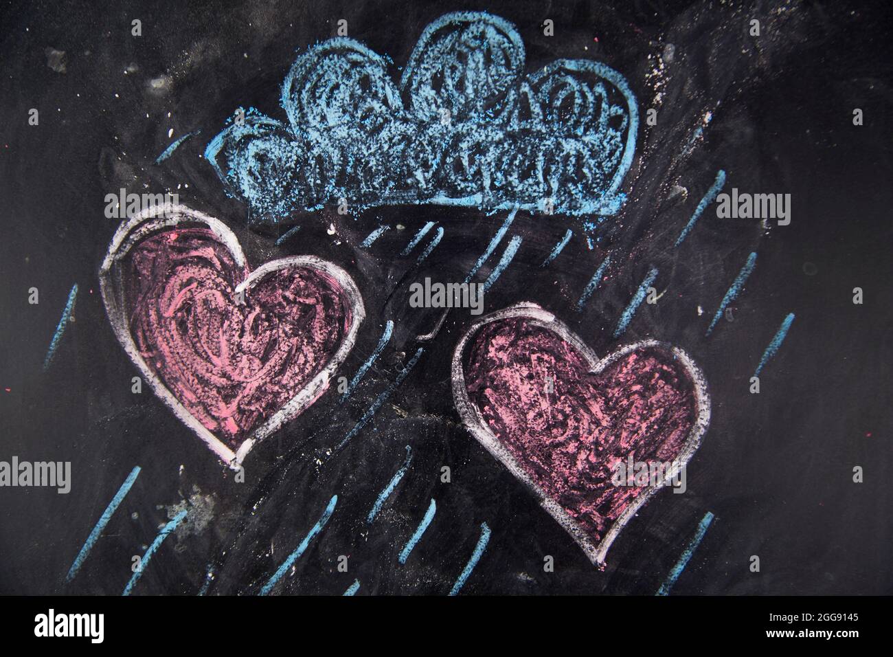 Graphical representation of icons representing the love relationship ...