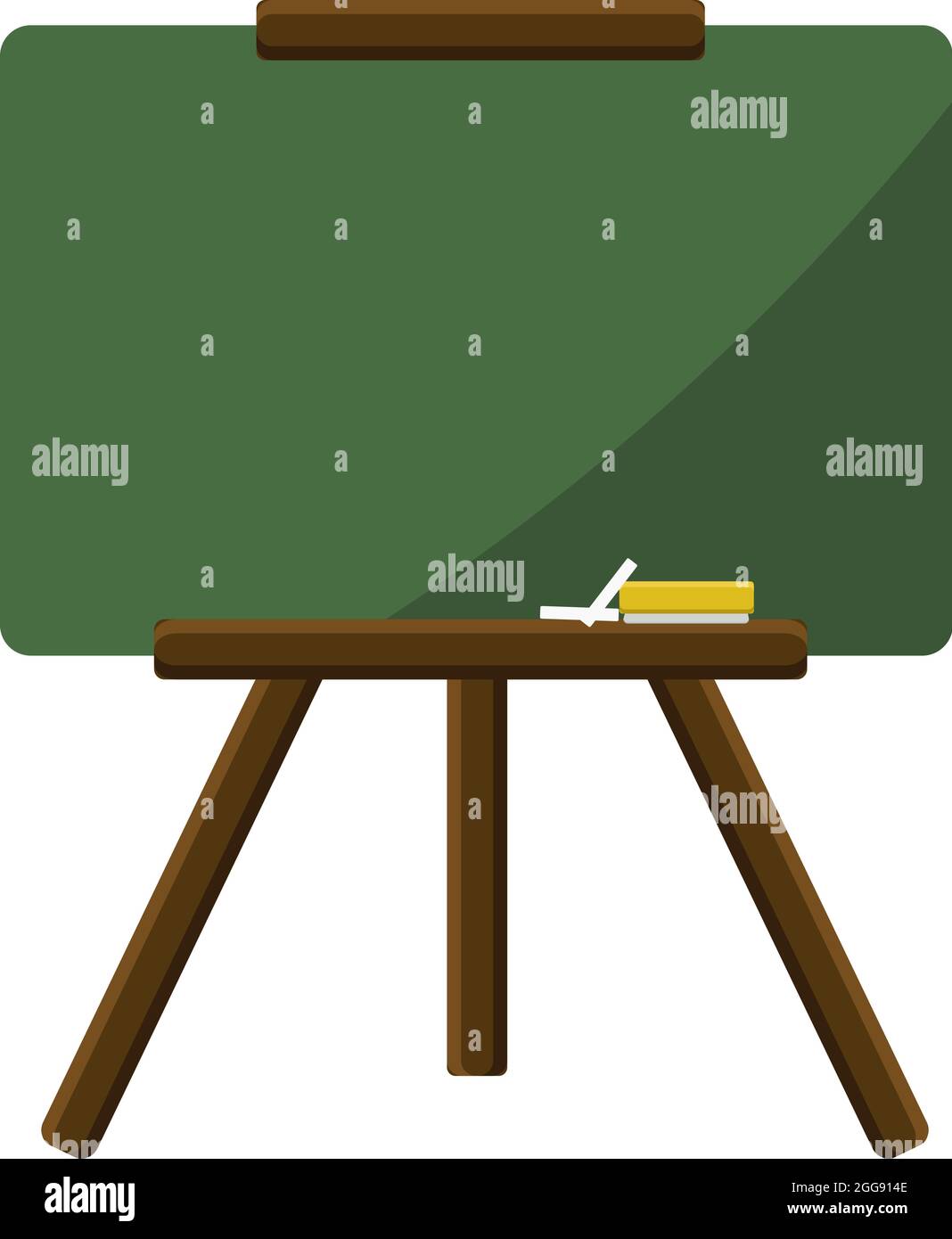 School blackboard, illustration, vector on white background Stock ...