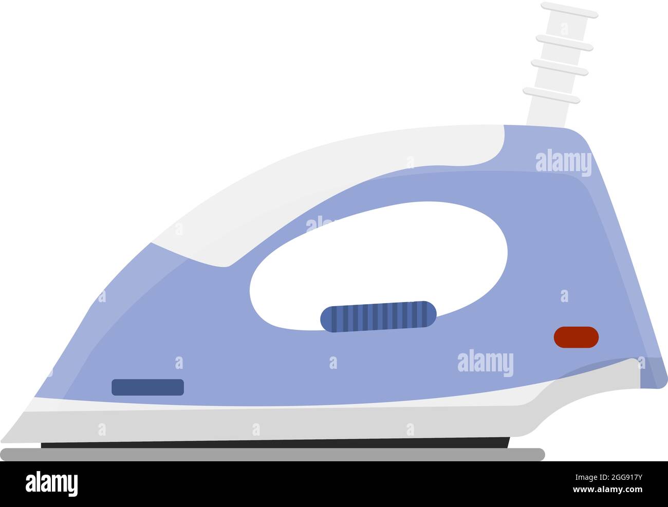 Clothing iron, illustration, vector on white background Stock Vector ...
