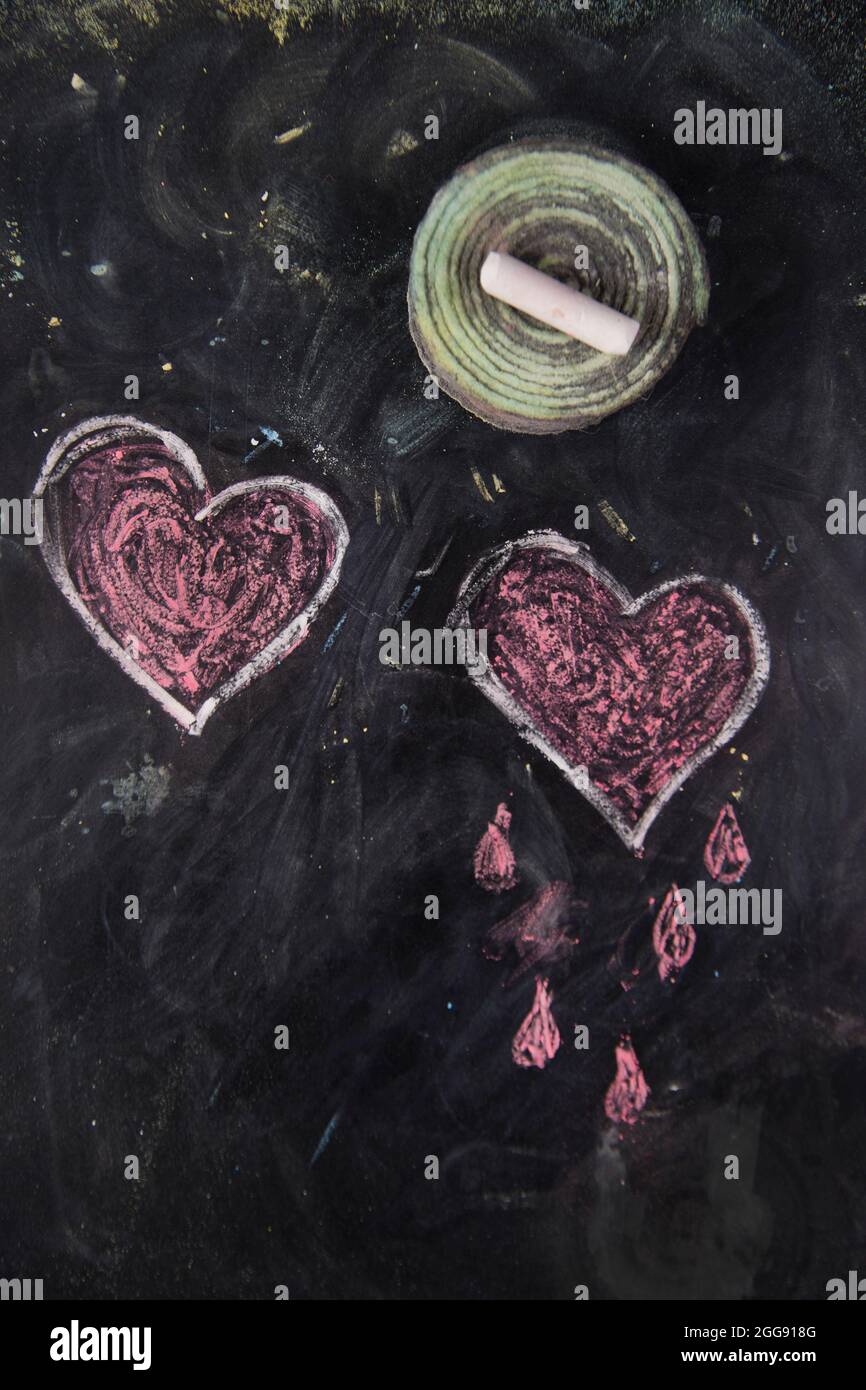 Graphical representation of icons representing the love relationship ...