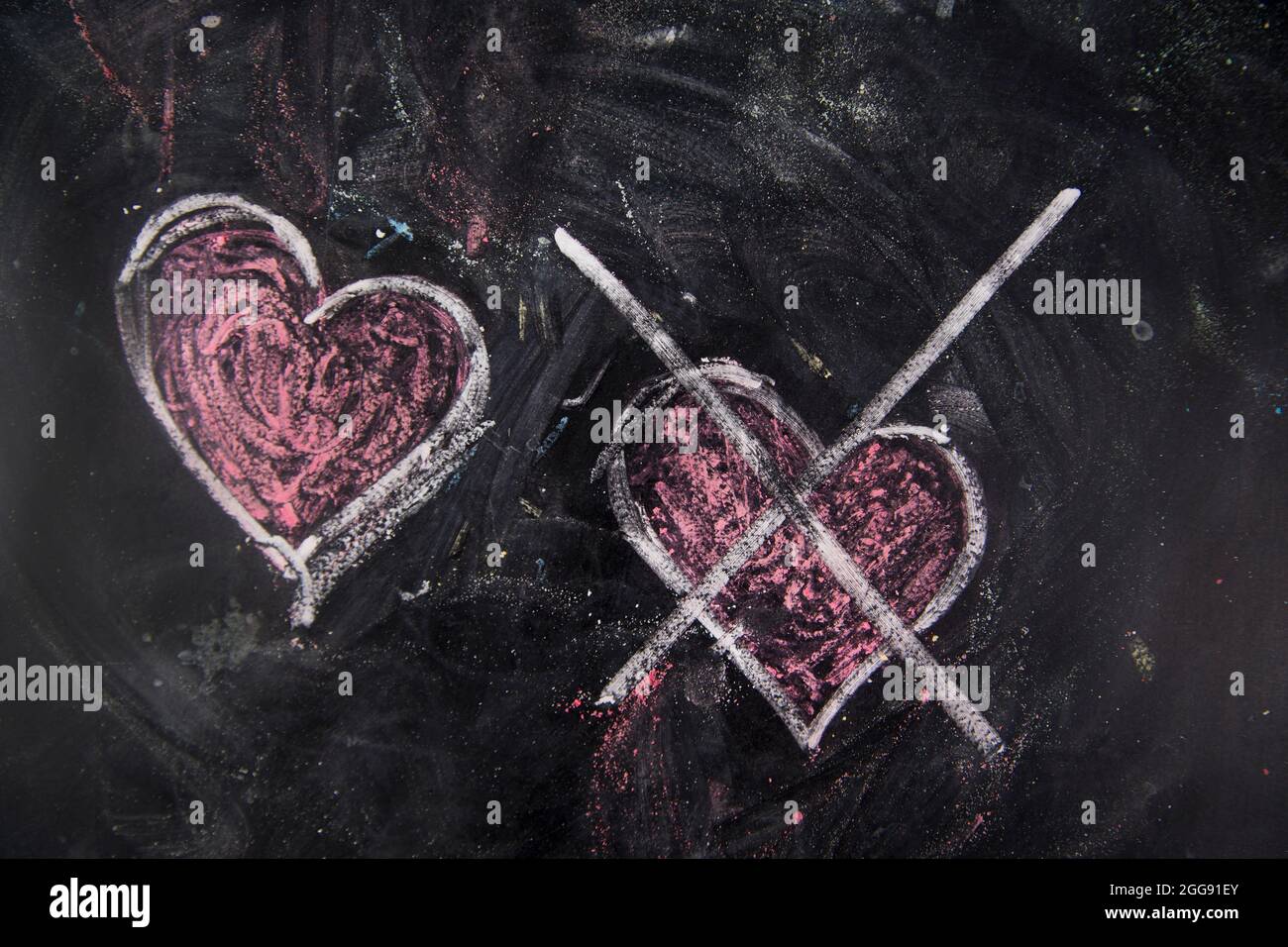 Graphical representation of icons representing the love relationship ...