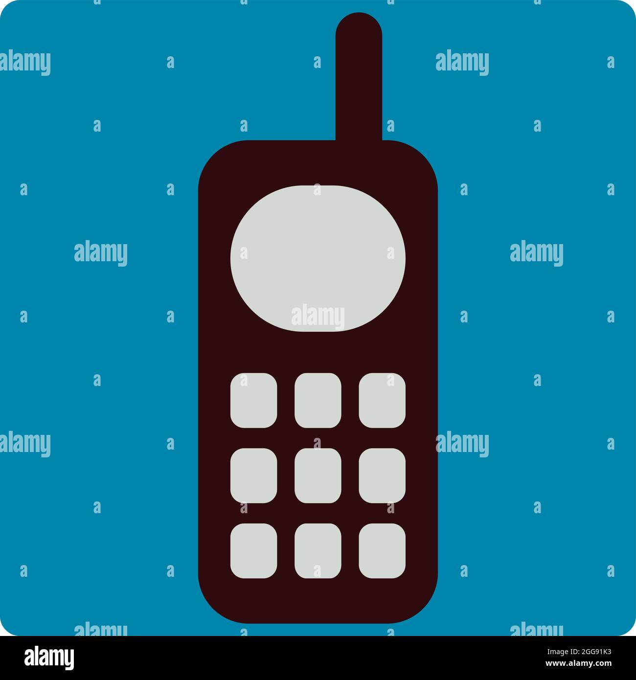 Old mobile phone Stock Vector Images - Alamy