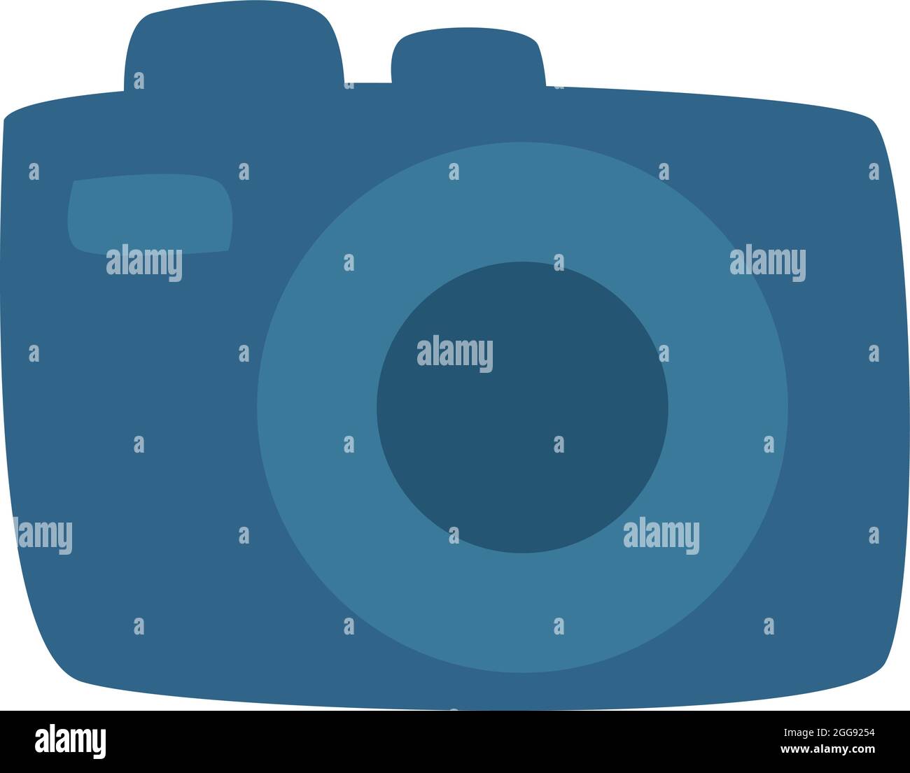 Travel camera, illustration, vector, on a white background Stock Vector ...