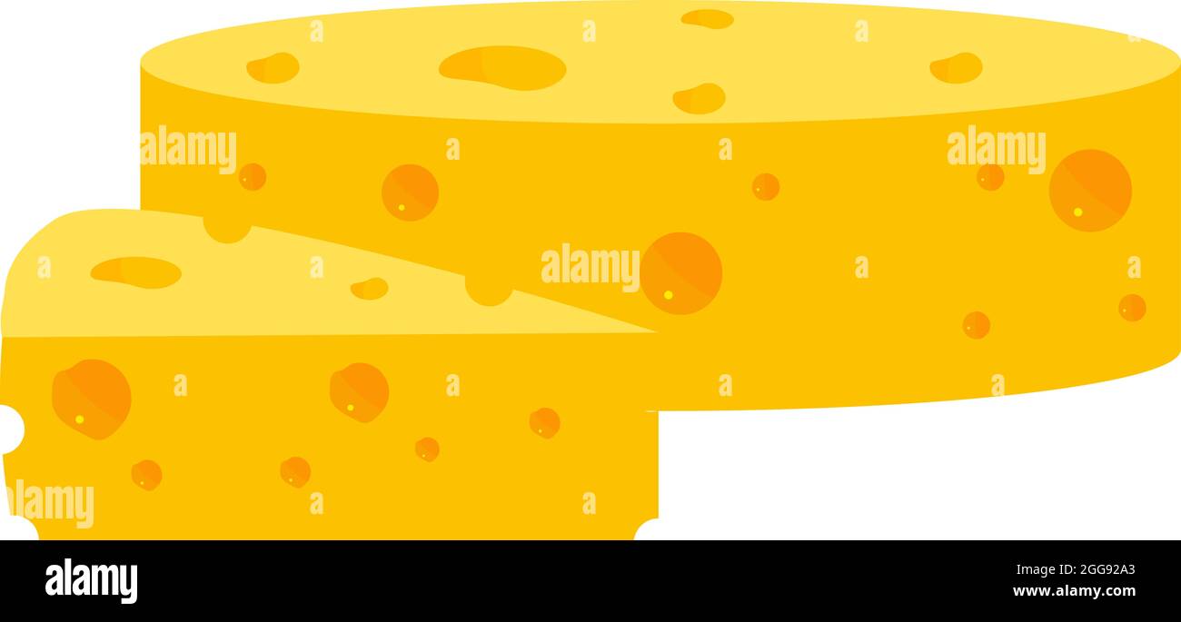 Cheddar cheese block Stock Vector Images - Alamy