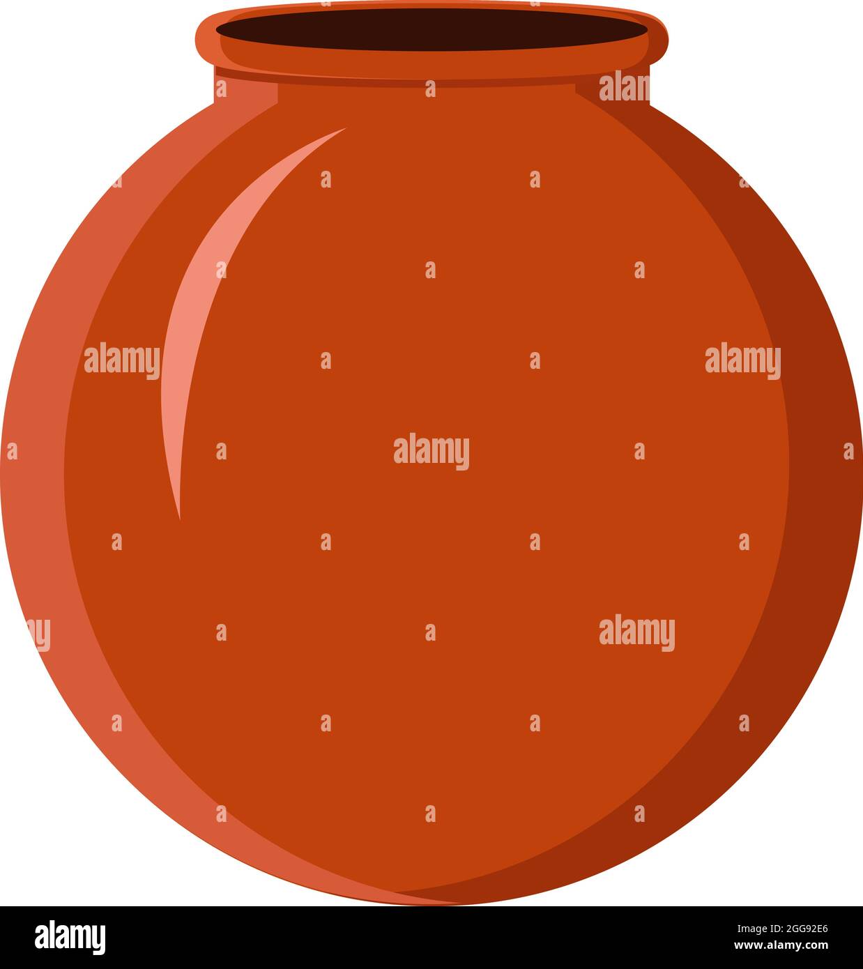 Clay pot plant Stock Vector Images - Alamy