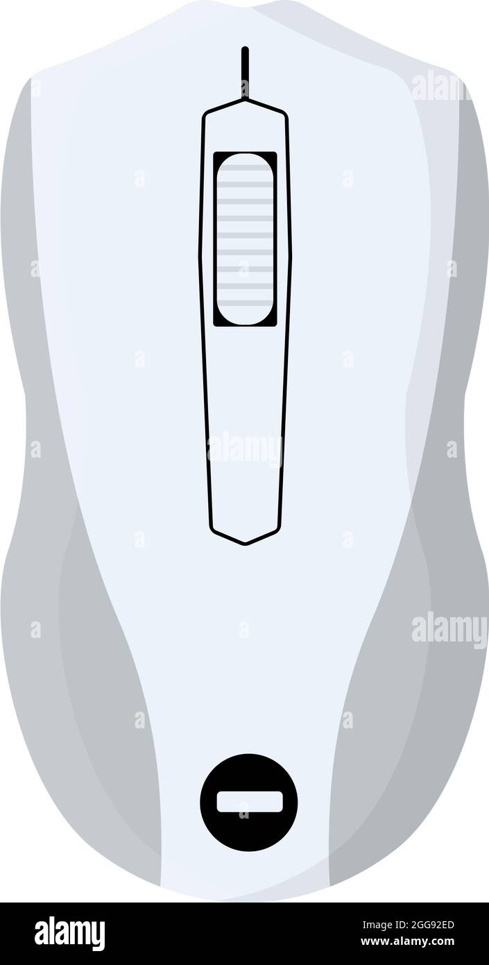PC Mouse, illustration, vector on white background Stock Vector Image ...
