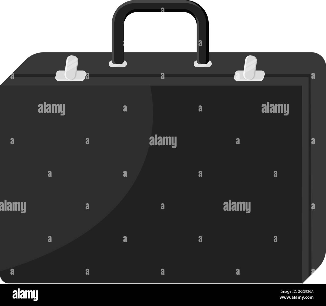 Office briefcase, illustration, vector on white background Stock Vector ...