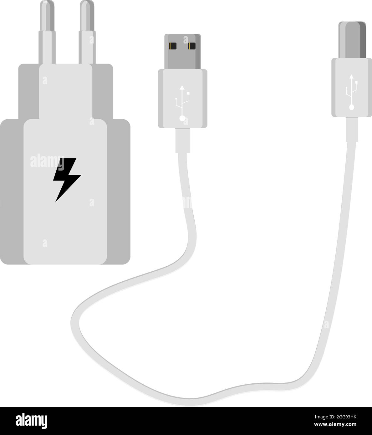 Phone charger Stock Vector Images - Alamy