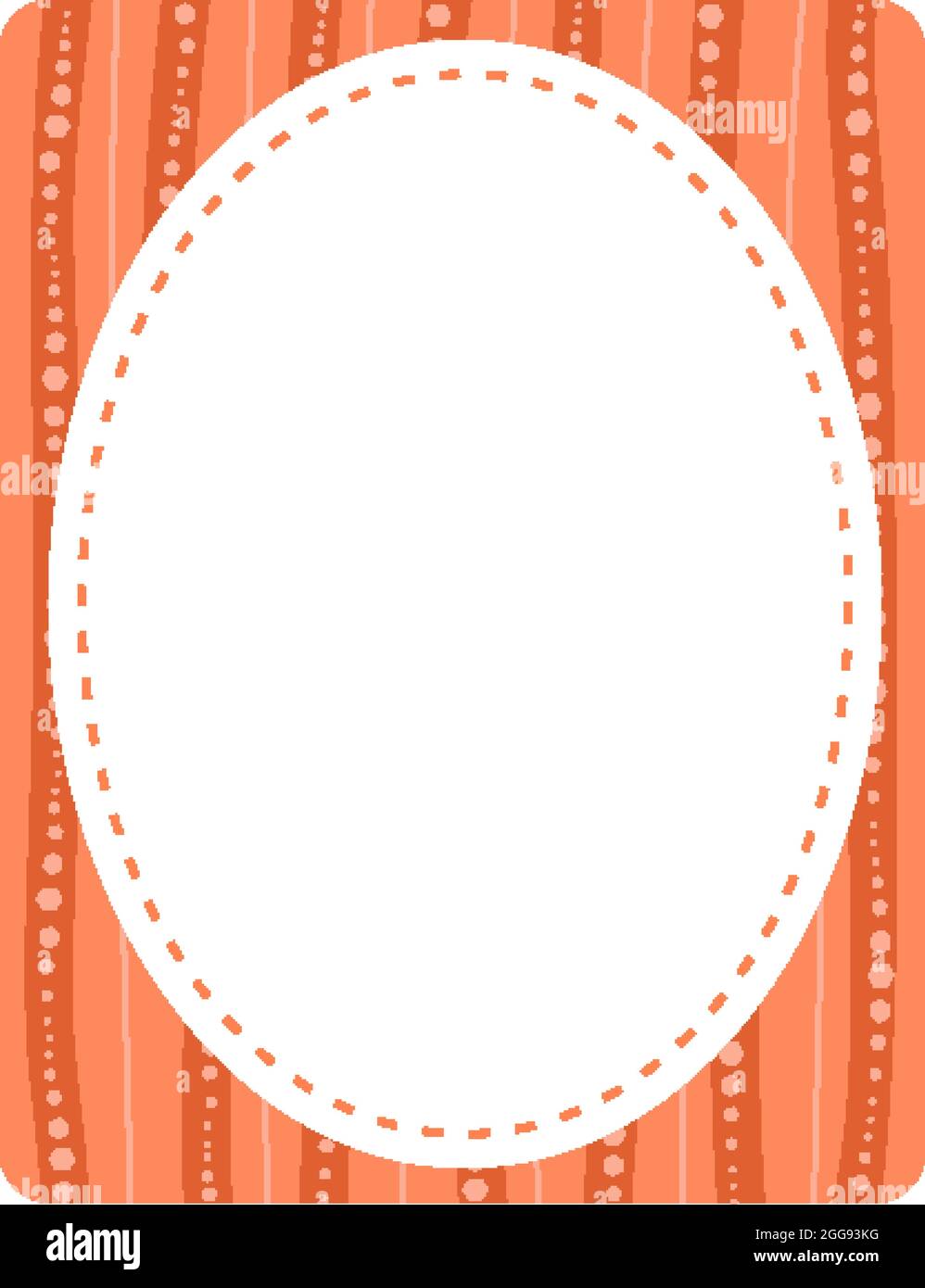 Empty oval shape banner template illustration Stock Vector Image & Art ...