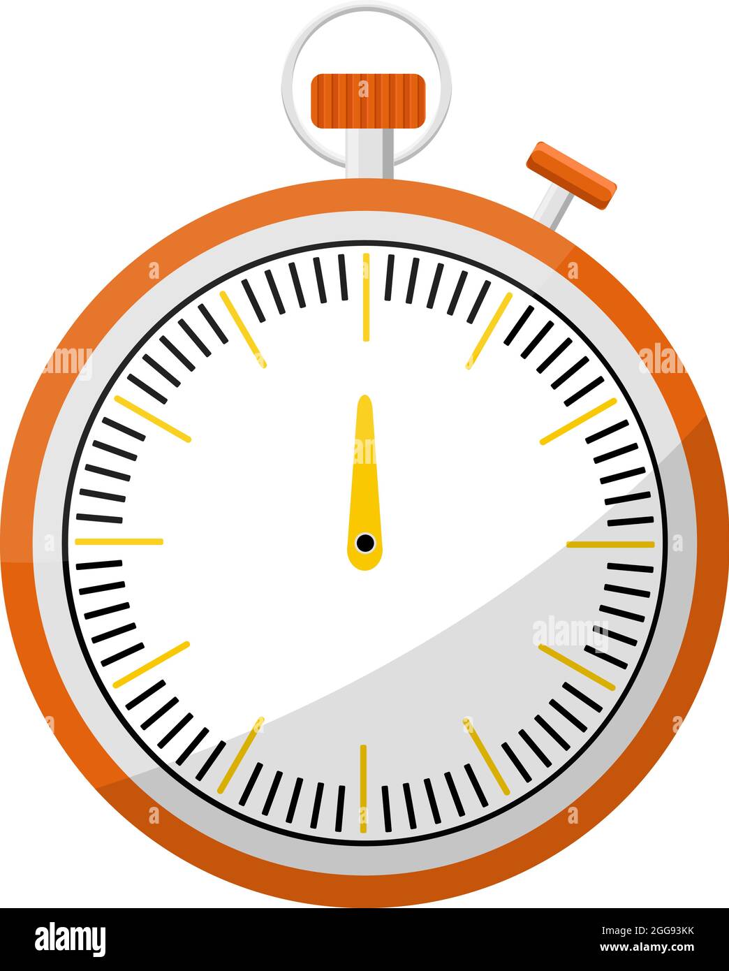 Red stopwatch, illustration, vector on white background Stock Vector ...