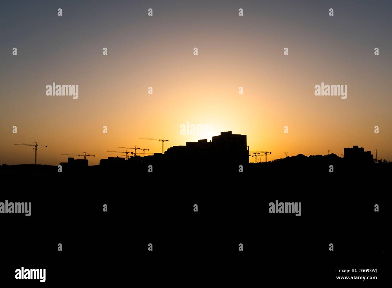 Buildings under construction in Ramat Beit Shemesh Dalet which is an ...