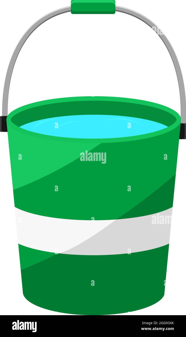 Water and bucket Stock Vector Images - Alamy