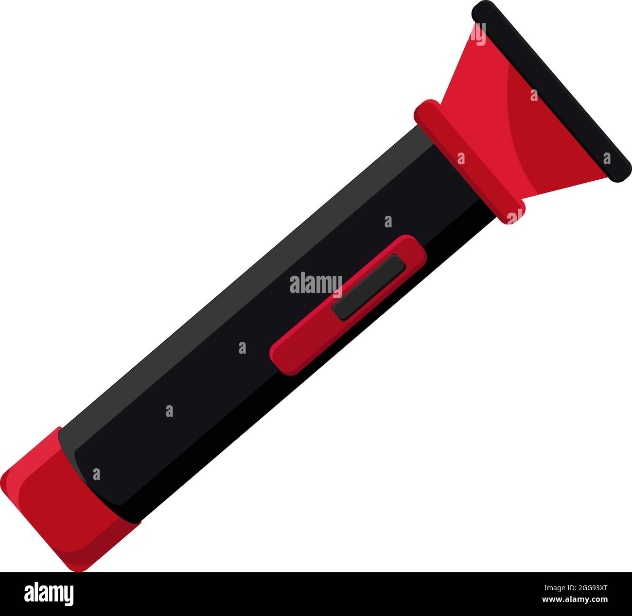 Electric torch, illustration, vector on white background Stock Vector ...