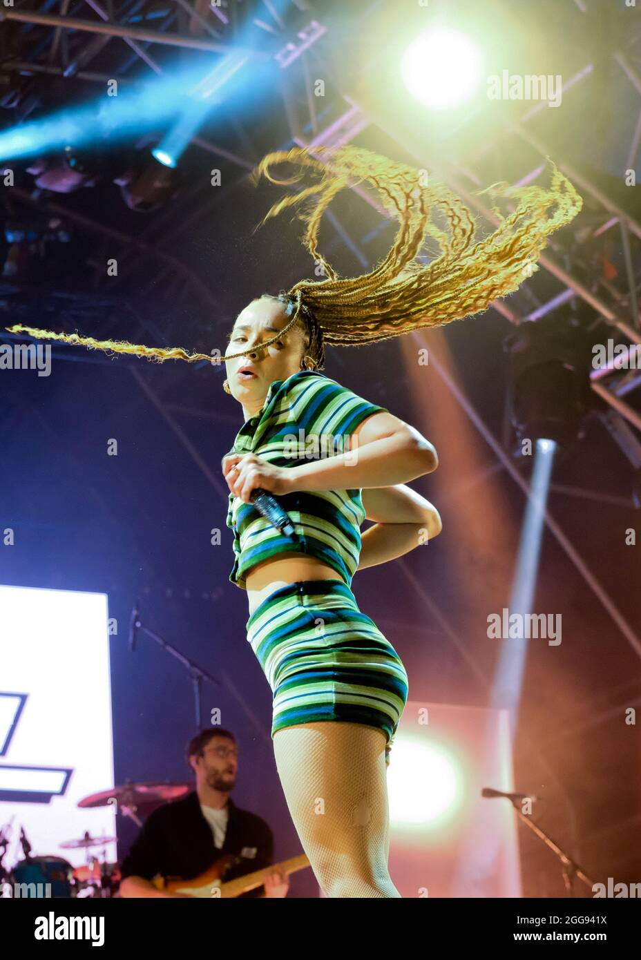 British pop singer Ella McMahon, stage name Ella Eyre, known for her ...