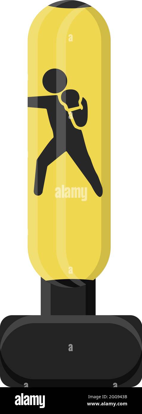 Boxing bag, illustration, vector on white background Stock Vector Image ...