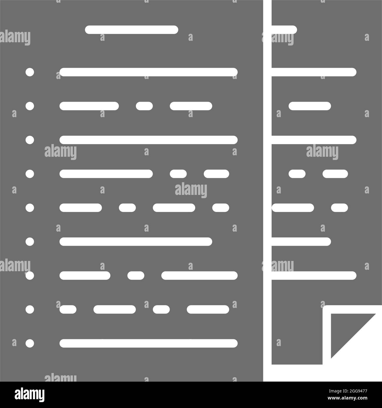 Pile of documents, report, declaration grey icon Stock Vector Image ...