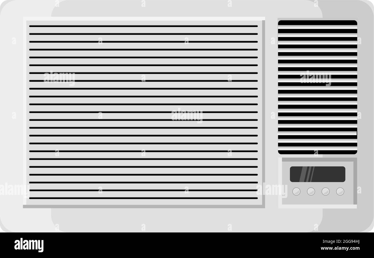 Window ac, illustration, vector on white background Stock Vector Image ...