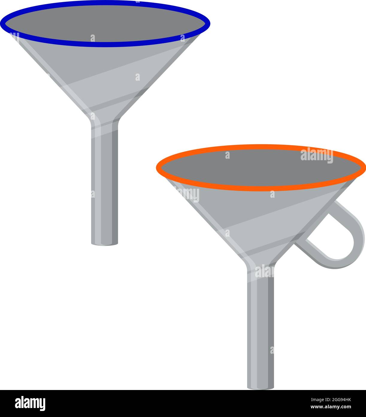 Oil funnel, illustration, vector on white background Stock Vector Image ...